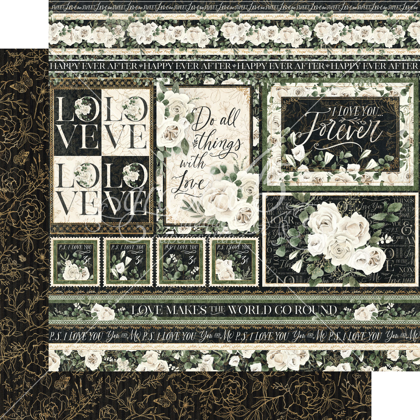 Graphic 45 - P. S. I Love You - 12x12 Collection Pack with Stickers ...