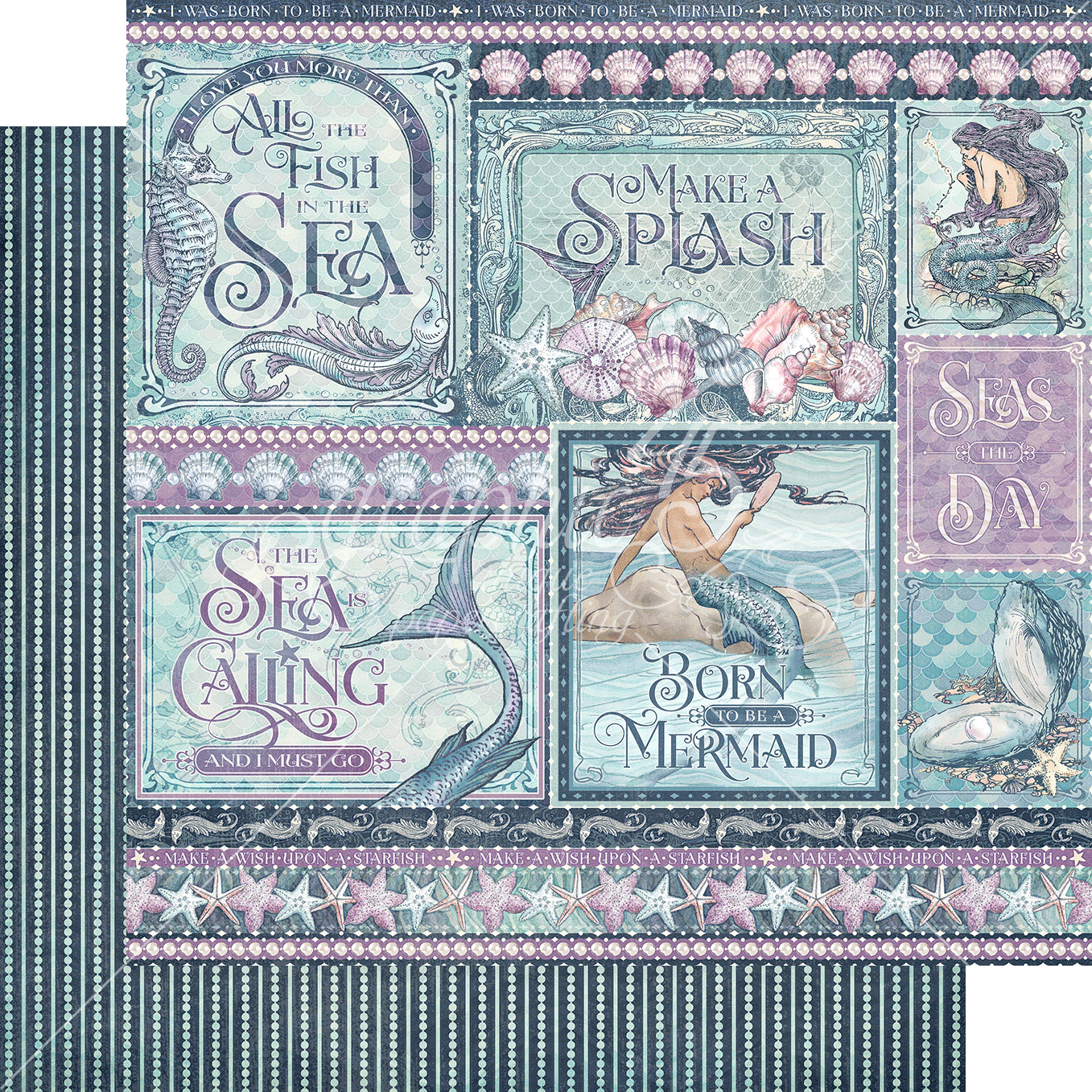 Graphic 45 - Make a Splash - 8 - 8x8 Double-Sided Sheets (No Cover) | scrapncreate