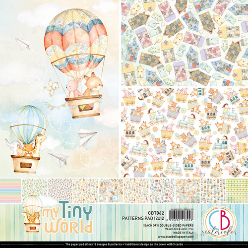 My Tiny World-Patterns & Solids by Ciao Bella-8 -12x12 Double-Sided Sht ...