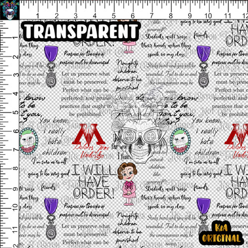 HP Proclamation Professor Quotes Clear/Holo Vinyl | K&A Custom Fabrics