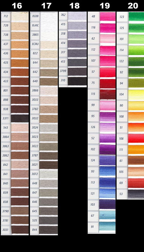 DMC Color Color Chart | Marions NimbleNeedle