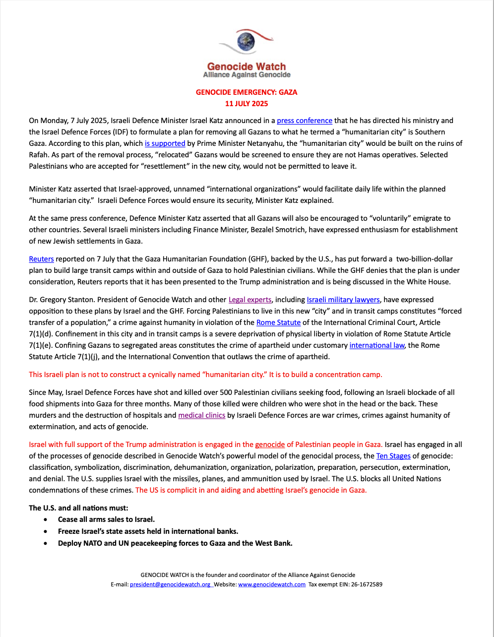 Israel/Palestine | genocidewatch