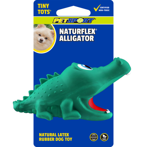 18030 Naturflex Tiny Tots Alligator 4" | Petsport