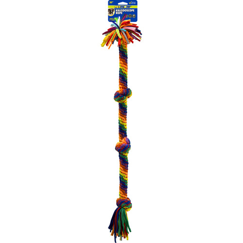 80470 Kaleidoscope Rope XL 4 Knot 30" | Petsport