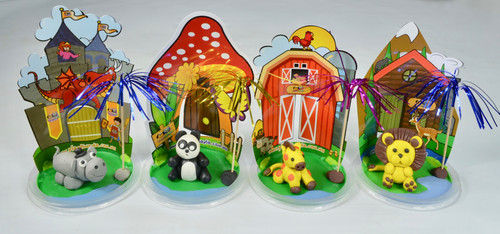 PAQUETE FIESTA: 4 FIGURAS EN ESCENARIO | Plastimania
