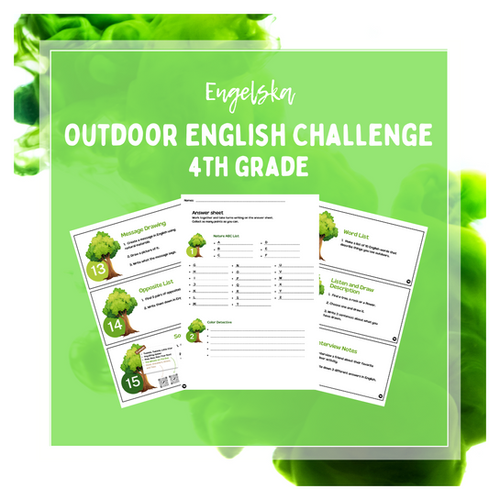 Outdoor English Challenge 4th grade | Undervisningsdesign