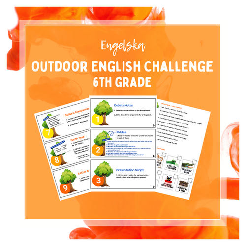 Outdoor English Challenge 6th grade | Undervisningsdesign