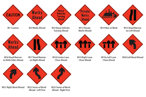 LTA Road Works Sign 900x900 | 1200x1200 | 1safetysign