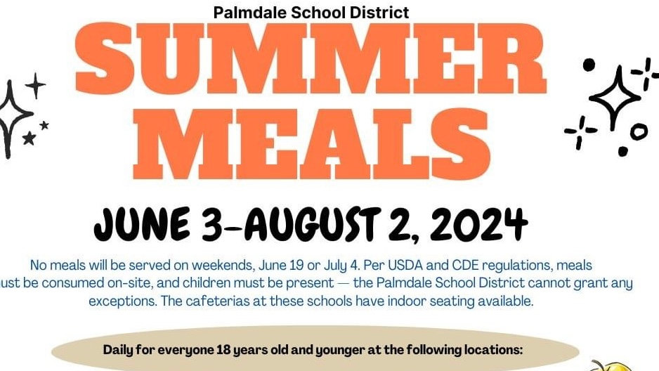 Free Summer Meals Throughout The Antelope Valley to kids under 18