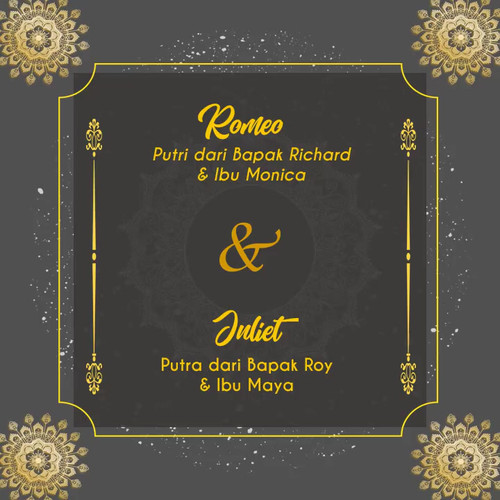 Undangan Digital batik gold | abay printz