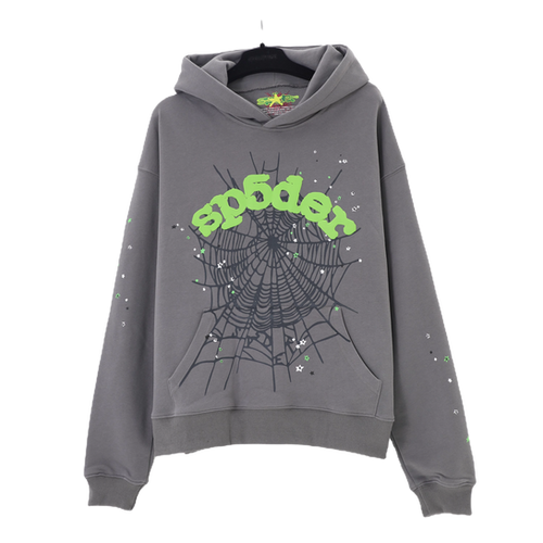 SP5DER GRAY HOODIE | Livlavish