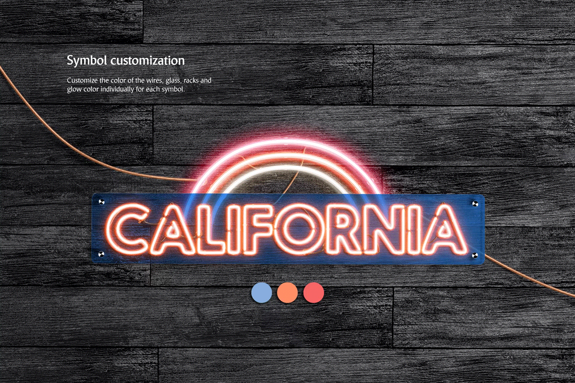 Freebie Animated Neon Font | Free PSD Mockup Download for Adobe ...