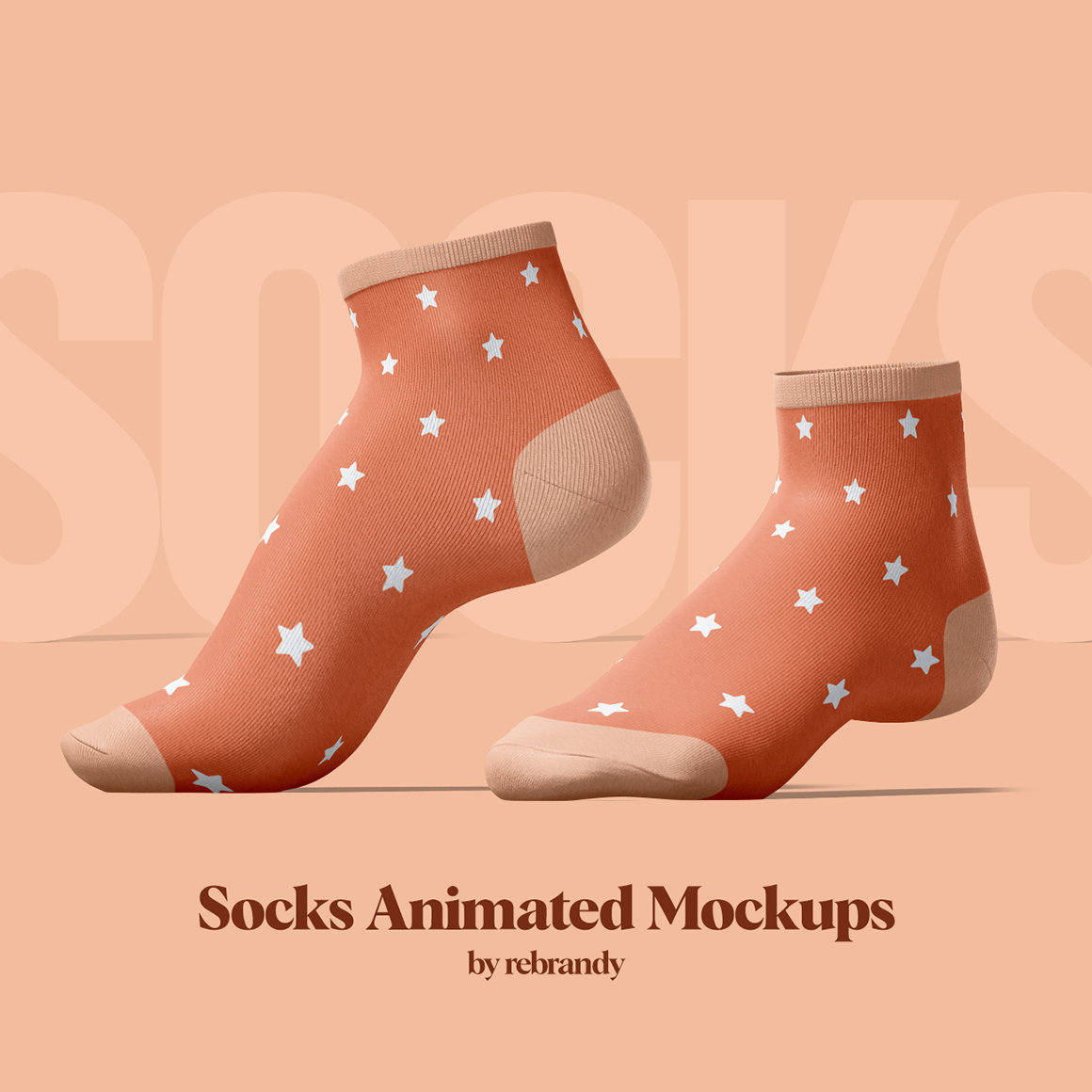 Socks Animated Mockups - Mock Up by rebrandy for Photoshop, Purchase ...