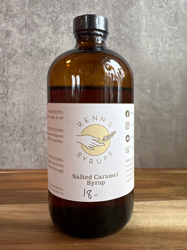 Salted Caramel Syrup - Large | Renn's Syrups