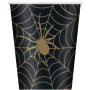Gold and Black Spider Cups | Izzys Party Shop