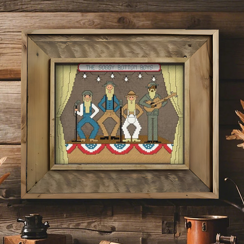 Hillbilly band cross stitch pattern pdf download -The Soggy Bottom Boys ...