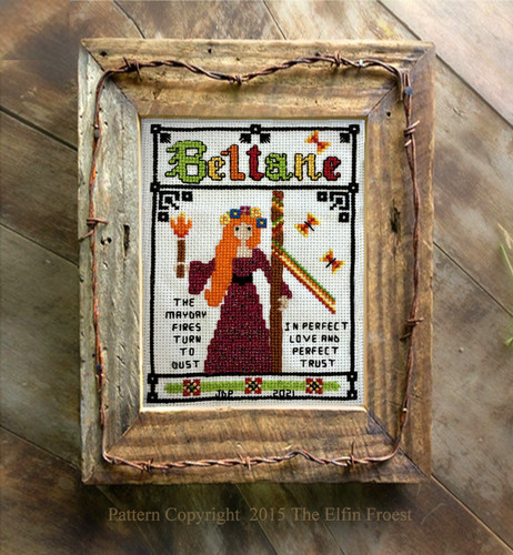 Beltane sabbat Celtic wicca cross stitch pattern download pdf | The ...