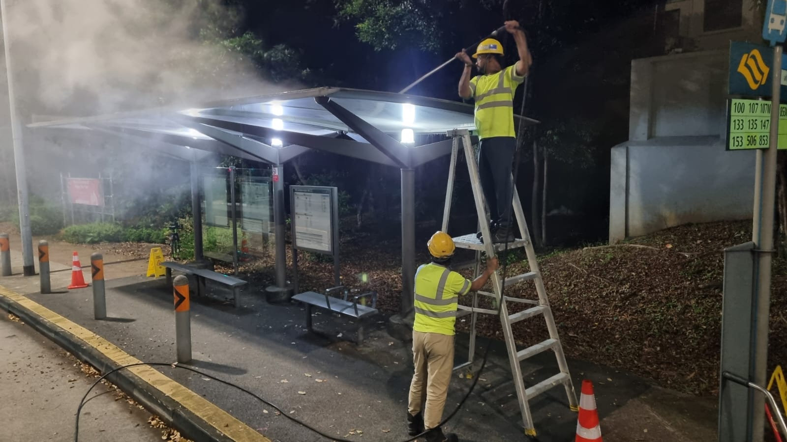 Bus Shelters Project Cleaning