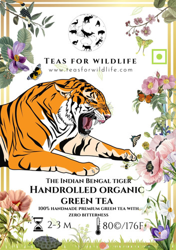 Hand-Rolled Organic single state Green Tea/75g (2.6oz)bag/50 cup ...