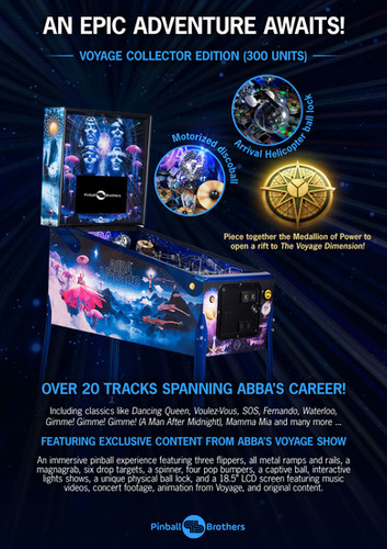 ABBA Pinball Machine - Voyage Edition (Limited To 300 Units) | Flip N ...