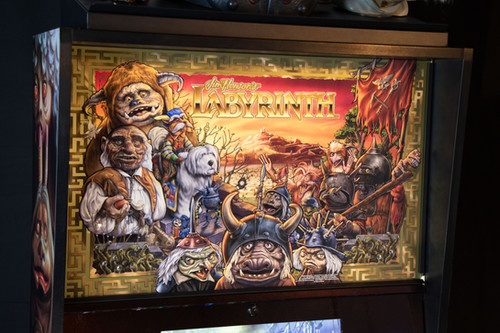 Official Labyrinth Pinball Gold Mirrored Backglass | Flip N Out Pinball