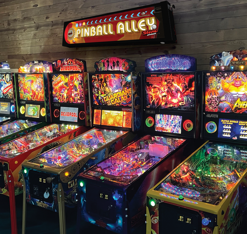Stern Pinball Large Pinball Alley Gameroom Sign | Flip N Out Pinball