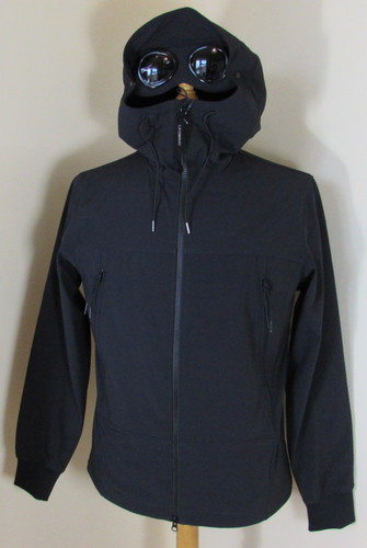 04CMOW028A C.P. Company 'Shell' Goggle Hood Jacket in Total Eclipse ...