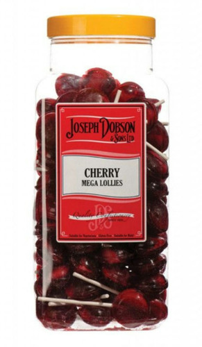 Dobsons Cherry Mega Lollies Jar | The Pick N Mix Shop