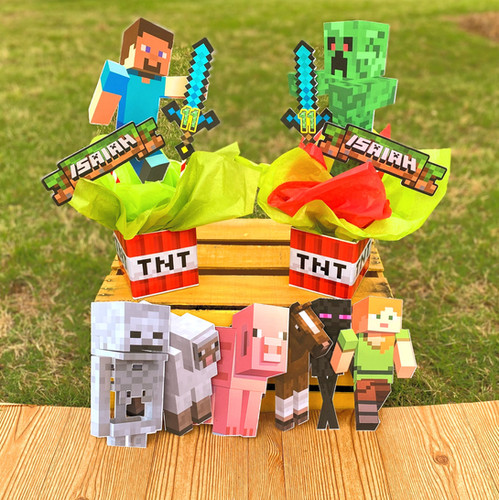 Minecraft Inspired Centerpieces | My Site