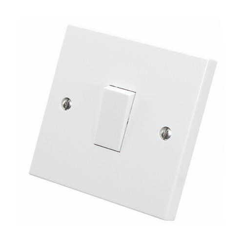 Single Gang Light Switch 1 Gang 1 Way White 10A A010 | Compass Supply