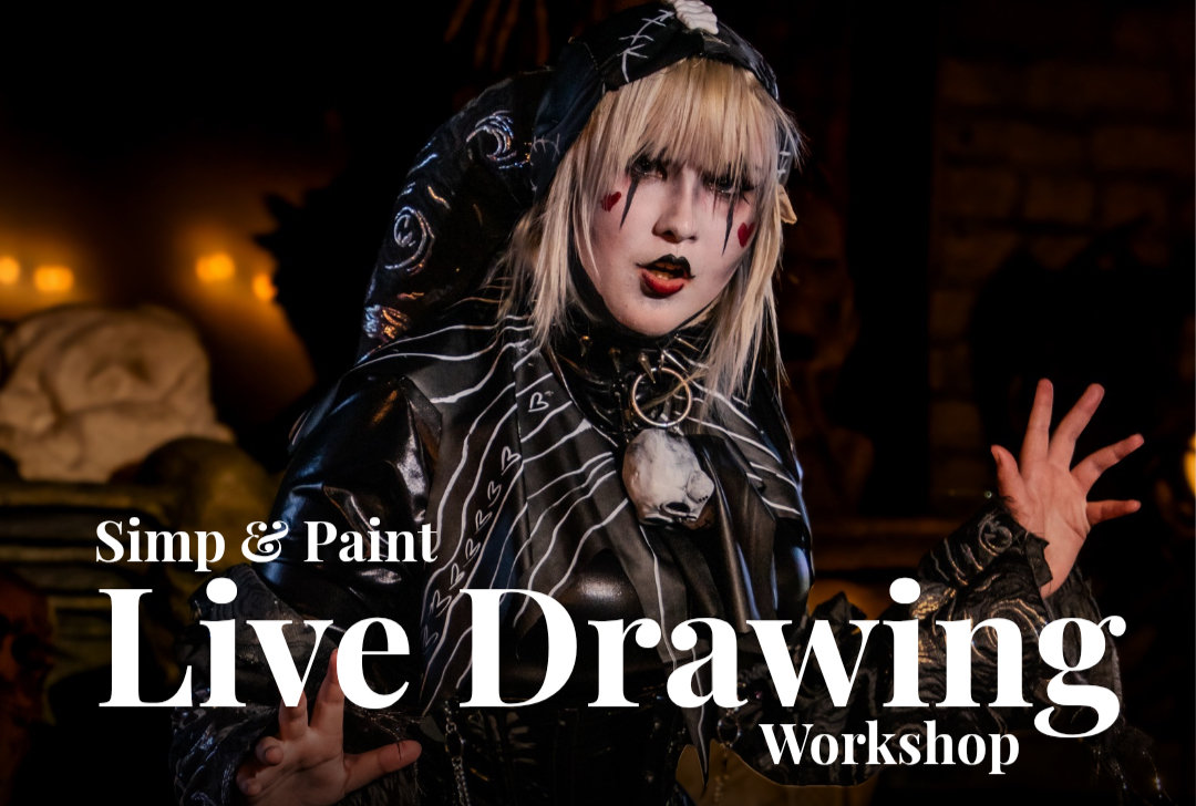 Simp & Paint Live Drawing Workshop | SpookyEasy Lounge