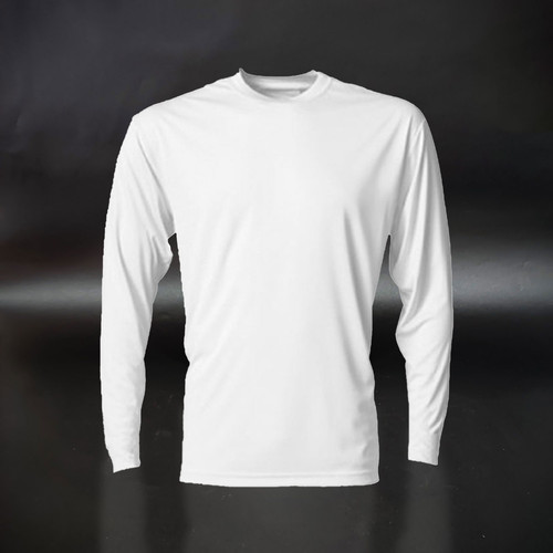 PLAYERA DRY FIT MANGA LARGA | Cyan Color