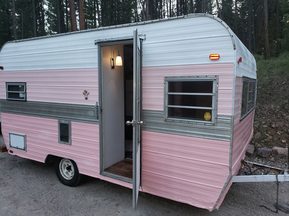 In the PINK!: VINTAGE CAMPER 1973 Bell Camper renovated Spring 2021 ...
