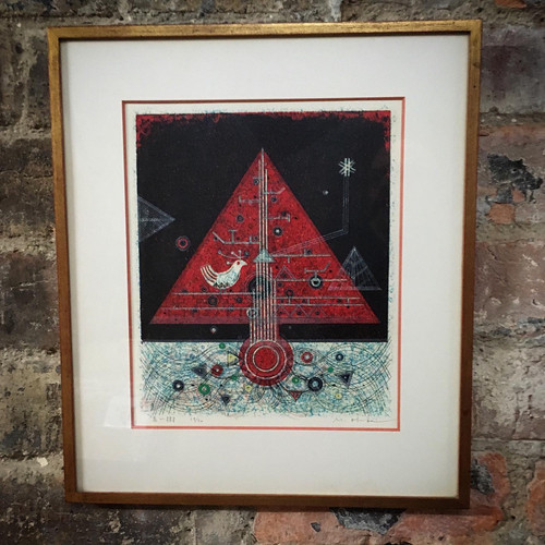 Masao Ohba Original Japanese Screenprint. 1970s. SOLD | Mysite