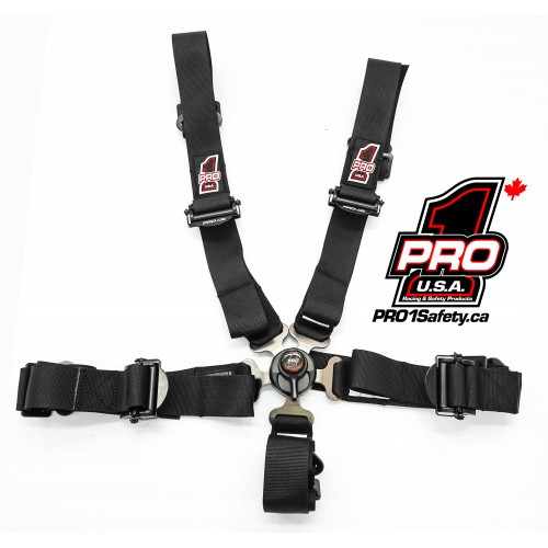 Junior Dragster Seat Belts - 5pt Black | JNB Racing