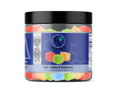 Natures RX 500 MG. Delta 8 Neon Gummies. | NATURES RX USA