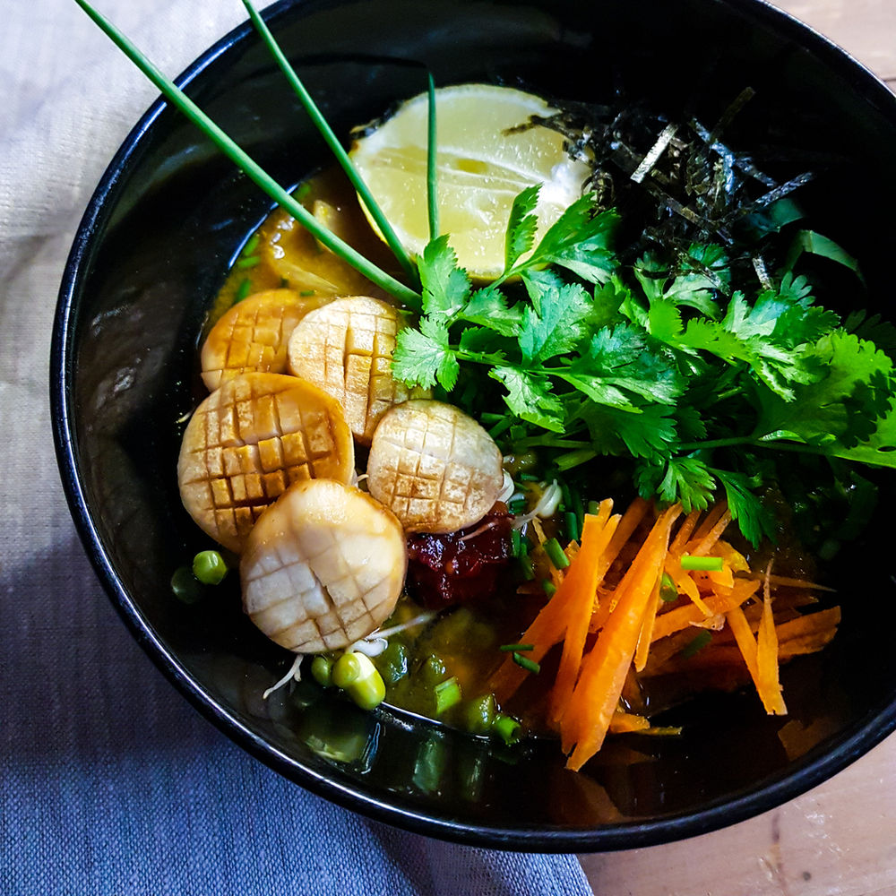Low fat, plant-based laksa