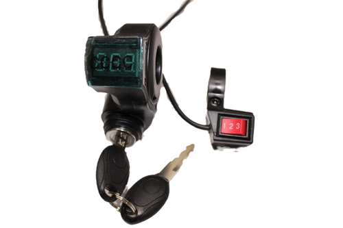 Key+Meter+3 Speed wired for Fardriver | Battery