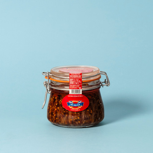 Filetti di alici 550 gr al Peperoncino | Scalia