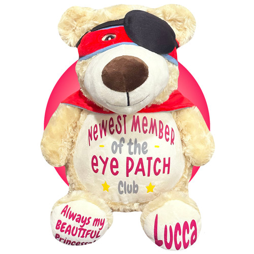 Eye Patch Stuffed Animals for Kids - 17"Personalized Teddy Bear Stuffed ...