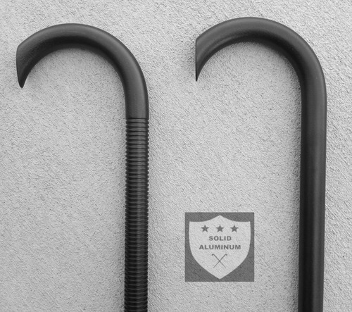 1st Quality Black Talon Heavy 1-Piece Solid Aluminum Tactical Walking ...