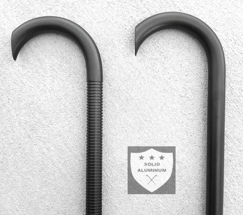 1st Quality Black Talon Heavy 1-Piece Solid Aluminum Security Walking ...