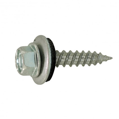 14 x 1" GALV. ZINC SCREW W/ RUBBER WASHER | CockpitCo