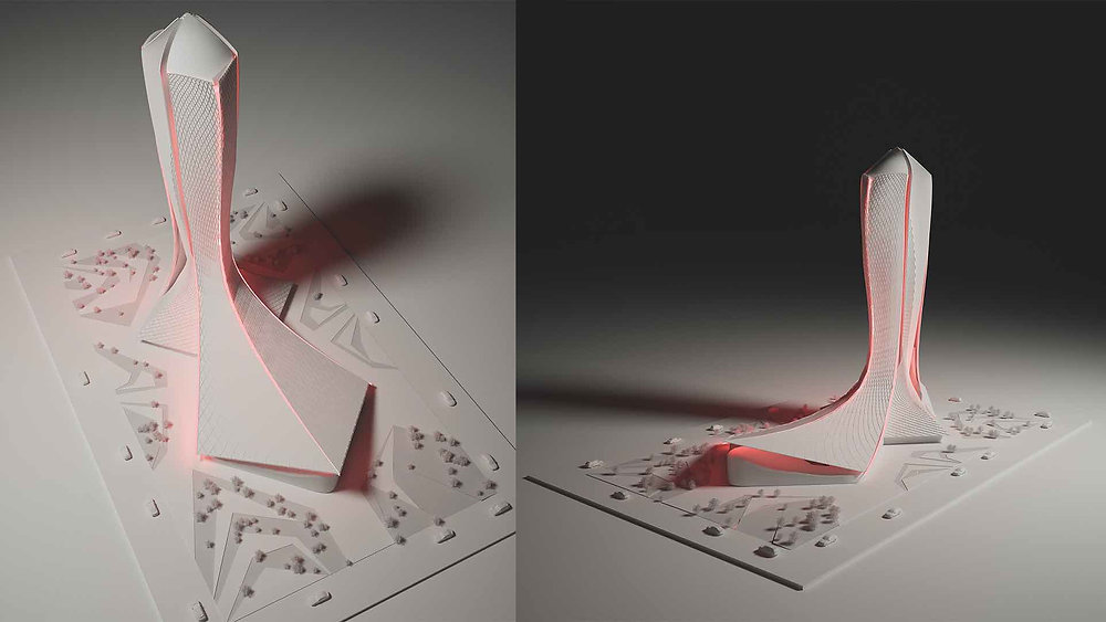 Amazing Parametric Skyscraper by Amr Eldreny