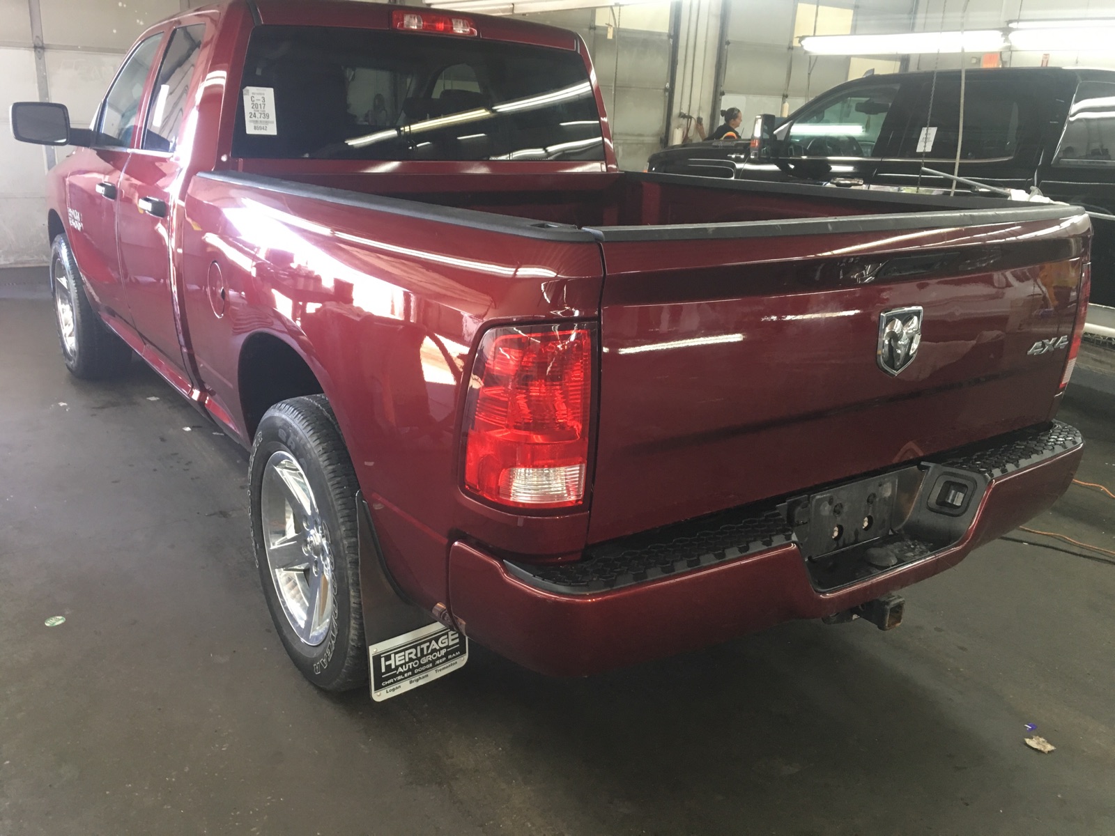 2017 RAM 1500 MAROON 618689 | gbleasing