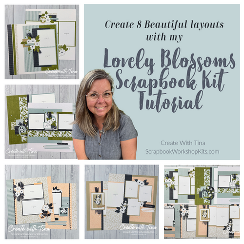 Lovely Blossoms 8-Page Scrapbook Tutorial | Stampin’ Up Scrapbooking ...