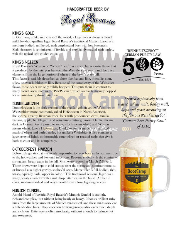 OUR MENU | das-boot-camp