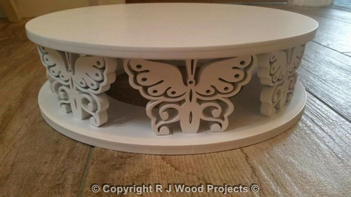 Butterfly cake stand | R J Wood Projects