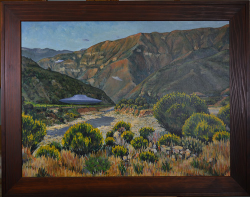"Ojai Landscape with Flying Saucers." | Totally Mundo