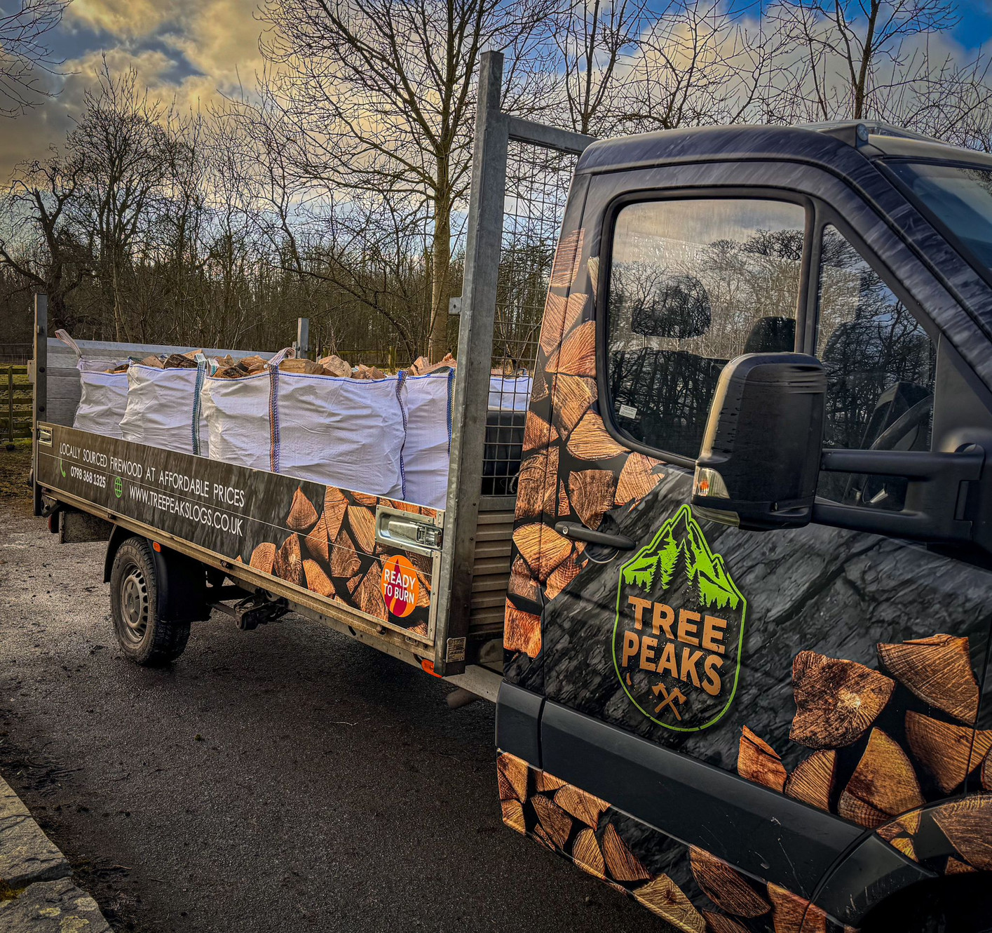 Free Local Firewood Delivery Near Me | Tree Peaks Logs, Bentham